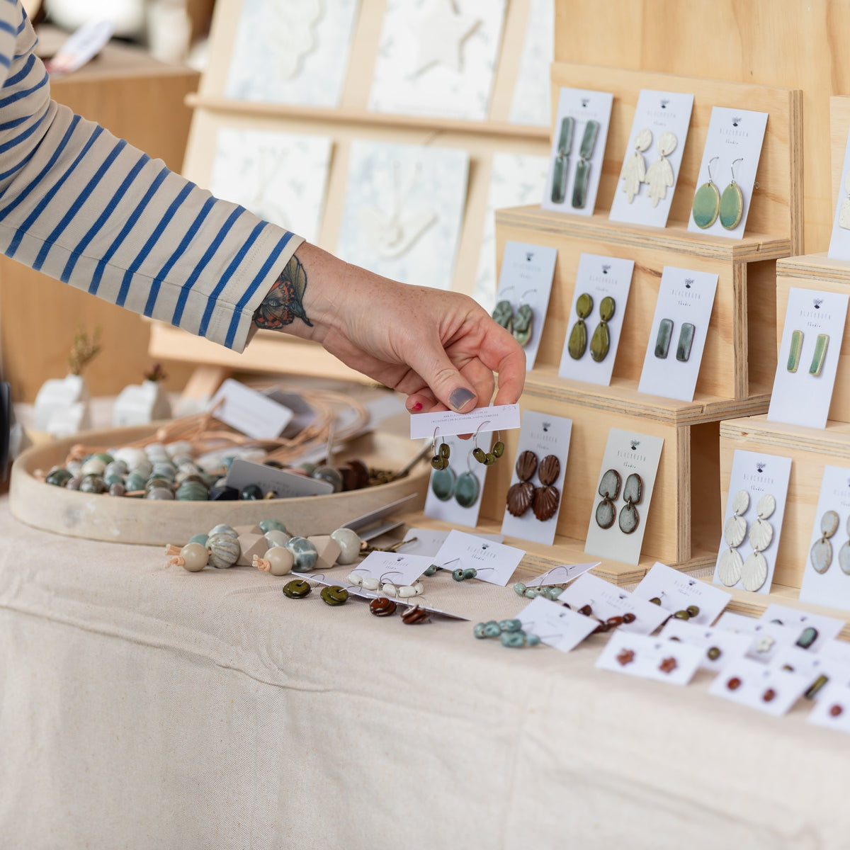 Single Stall (1.8m trestle table) - Member – Craft + Design Canberra