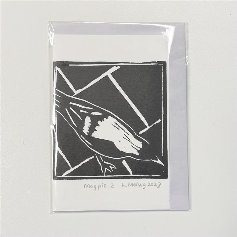 Magpie 2 (Black Ink on White Paper) – Craft + Design Canberra