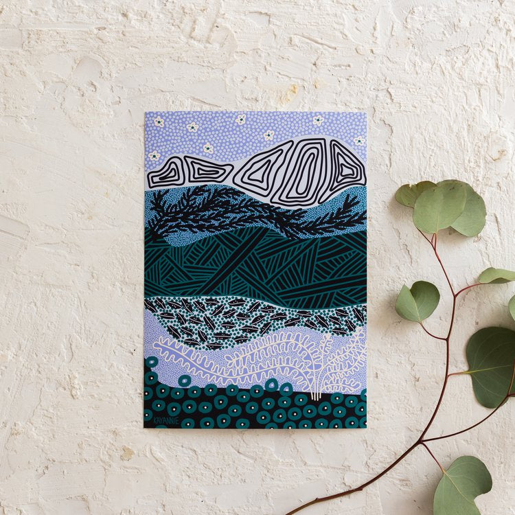 'My Country' Teal Print – Craft + Design Canberra